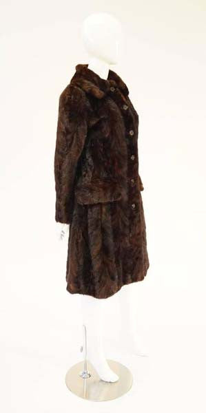 1980's Oscar de la Renta Multi Hued Brown Sable Fur Coat - MRS Couture