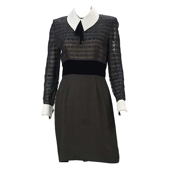 1980s Patricia Rhodes Black Dress - MRS Couture